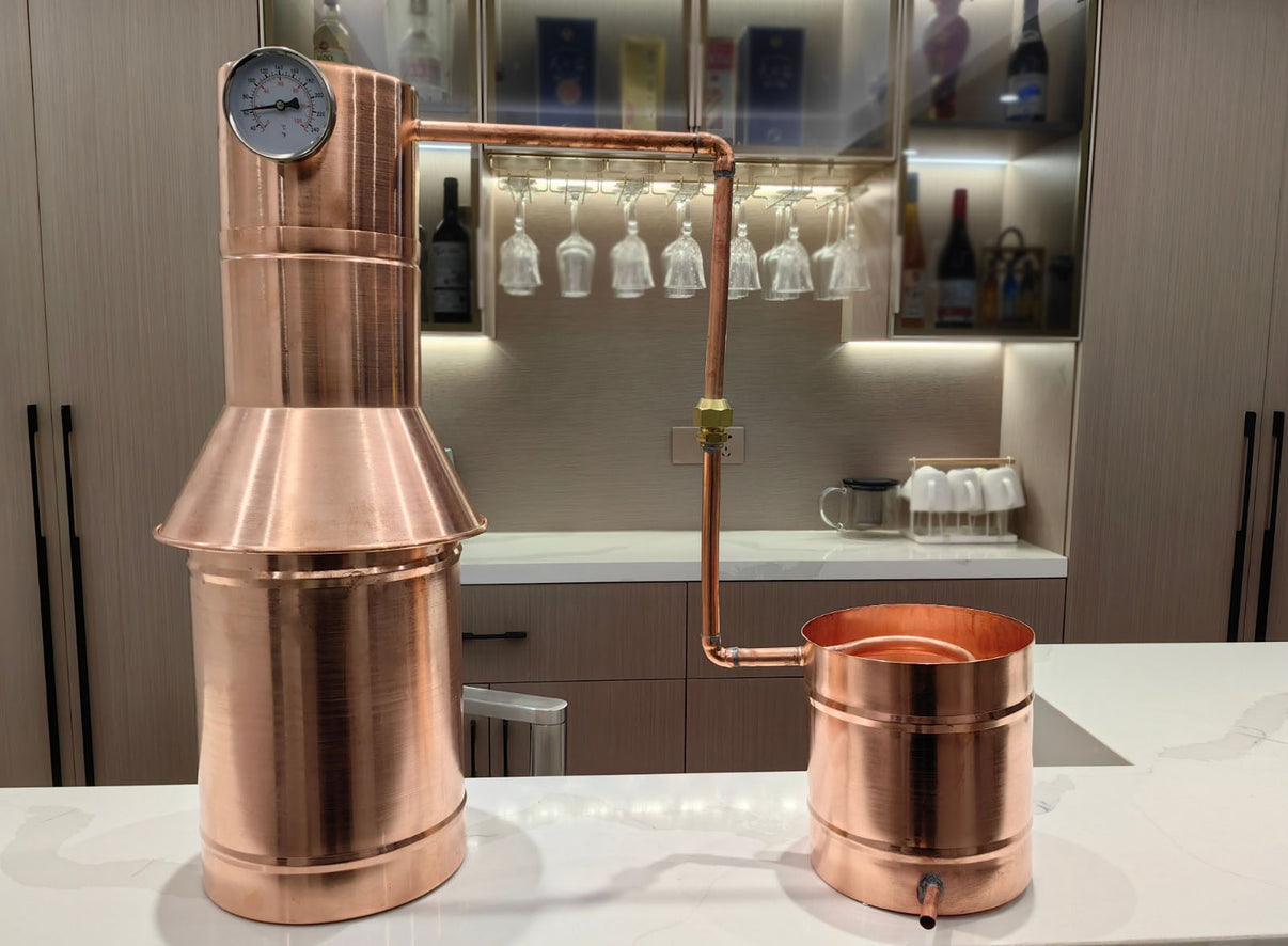 Next Day Shipping - 3 Gallon Mini Copper Distiller - No Thumper - Flas ...