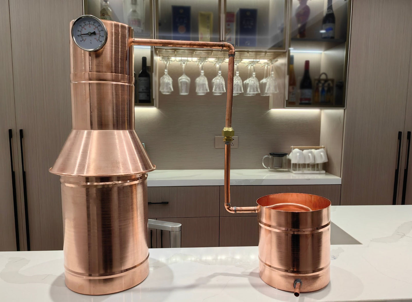 Next Day Shipping - 3 Gallon Mini Copper Distiller - No Thumper - Flas ...