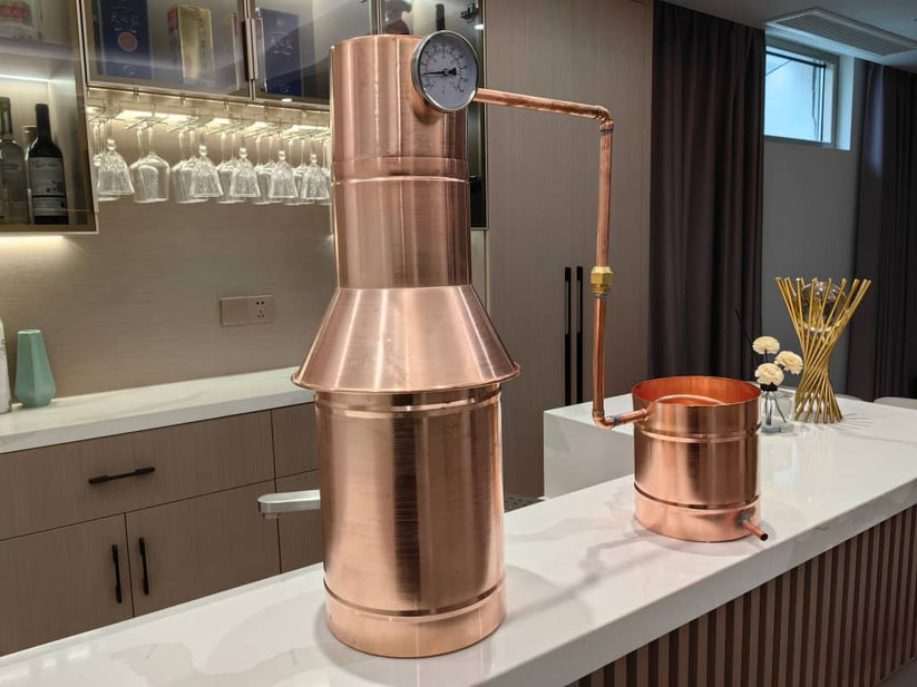 Next Day Shipping - 3 Gallon Mini Copper Distiller - No Thumper - Flas ...
