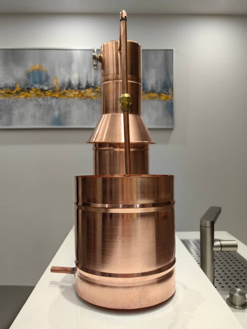 Next Day Shipping - 3 Gallon Mini Copper Distiller - No Thumper - Flas ...
