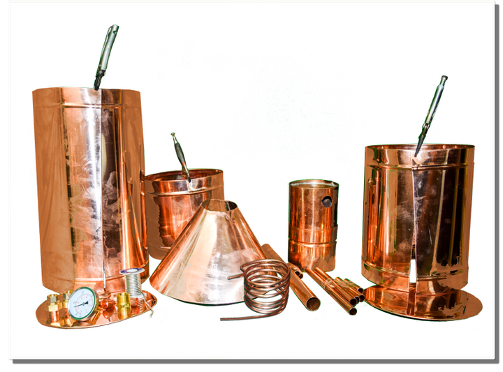 Copper Moonshine Still EZ Moonshine Kit - You Solder – Hobby Distillers ...